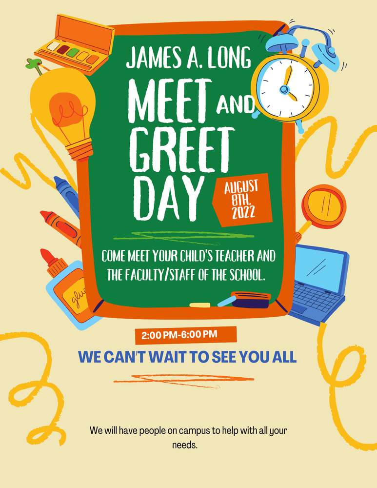 Meet and Greet | James A. Long Elementary School