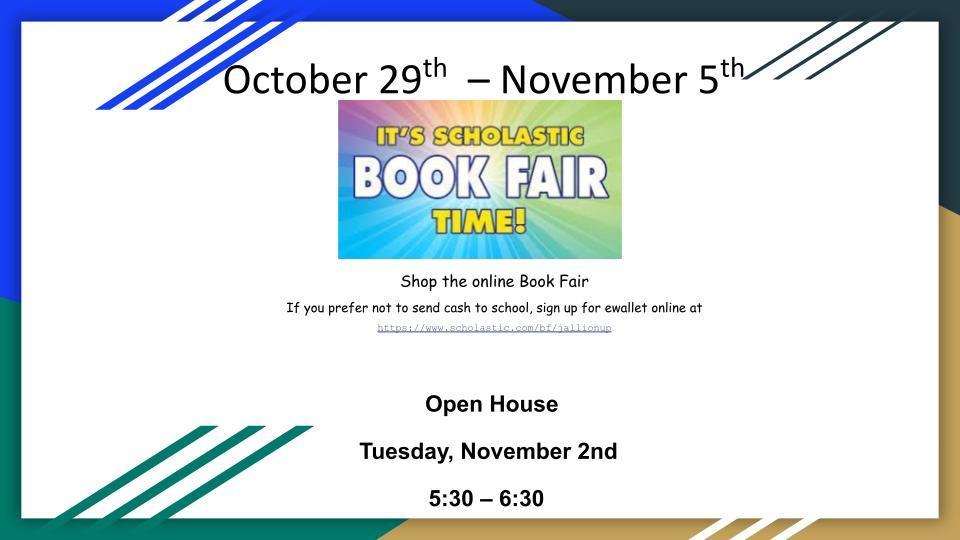 James A Long Fall Book Fair | James A. Long Elementary School