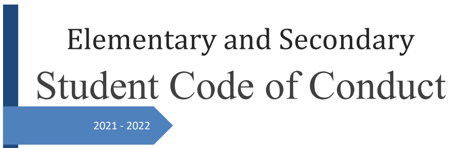 21-22 Student Code of Conduct | Browning Pearce Elementary School